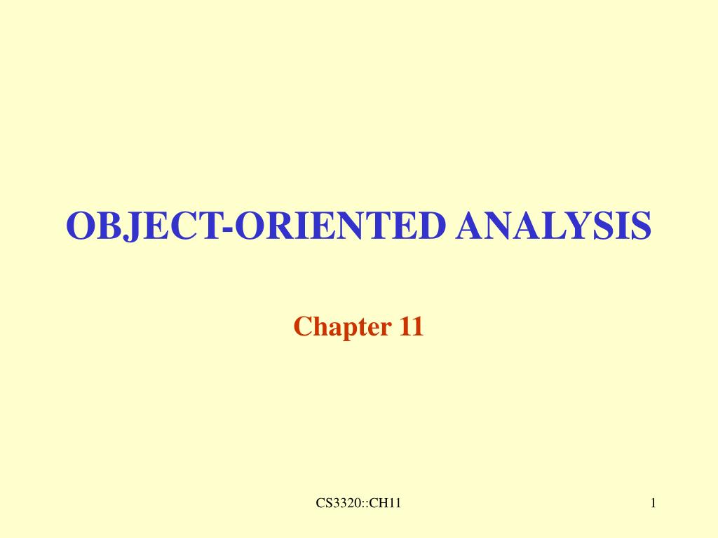 PPT - OBJECT-ORIENTED ANALYSIS PowerPoint Presentation, free download ...