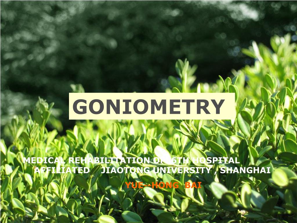 PPT - GONIOMETRY PowerPoint Presentation, free download - ID:5855056