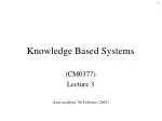 PPT - Knowledge-based systems Tutorial PowerPoint Presentation, free ...