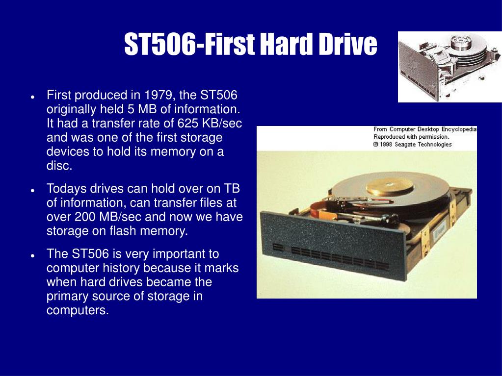 PPT - ST506-First Hard Drive PowerPoint Presentation, free download ...