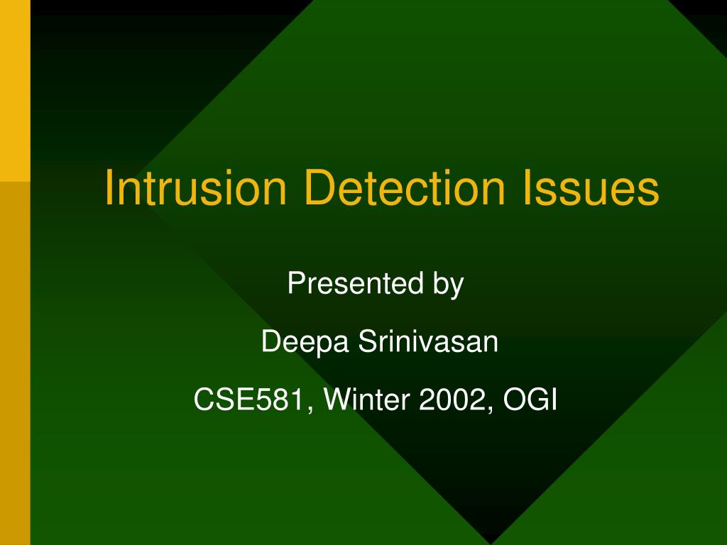 PPT - Intrusion Detection Issues PowerPoint Presentation, free download ...