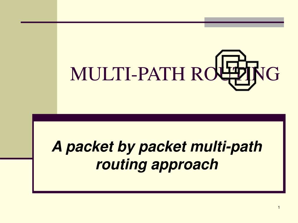 PPT - MULTI-PATH ROUTING PowerPoint Presentation, free download - ID ...