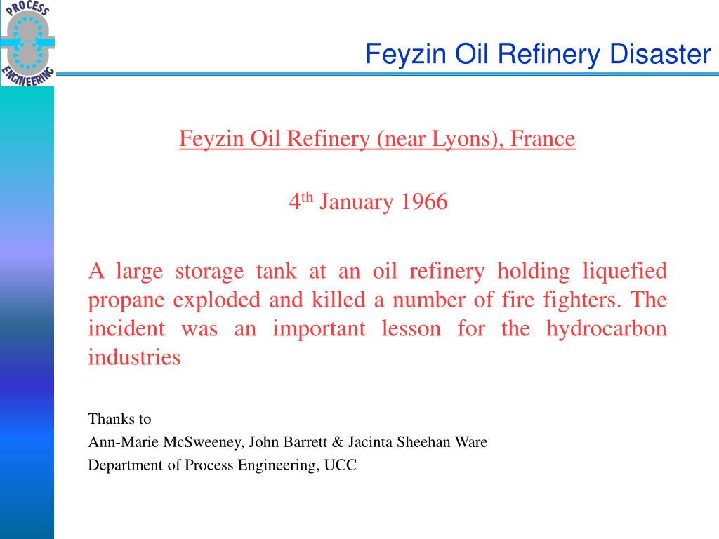 PPT - Feyzin Oil Refinery Disaster PowerPoint Presentation, free ...