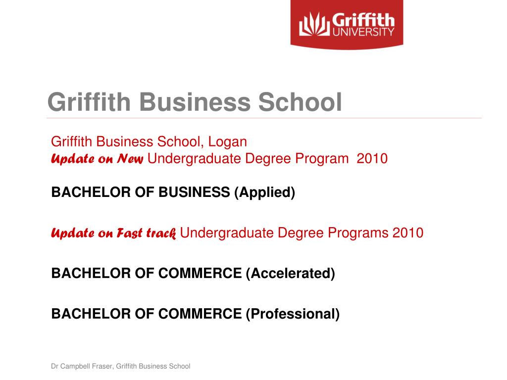 PPT - Griffith Business School PowerPoint Presentation, free download ...