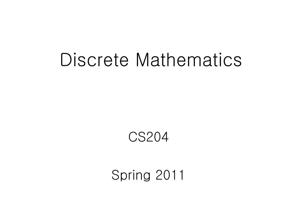 PPT - Discrete Mathematics PowerPoint Presentation, free download - ID ...