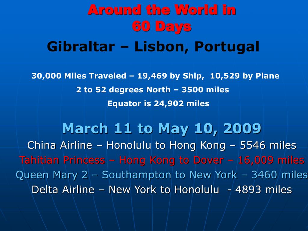 PPT - Around the World in 60 Days PowerPoint Presentation, free ...