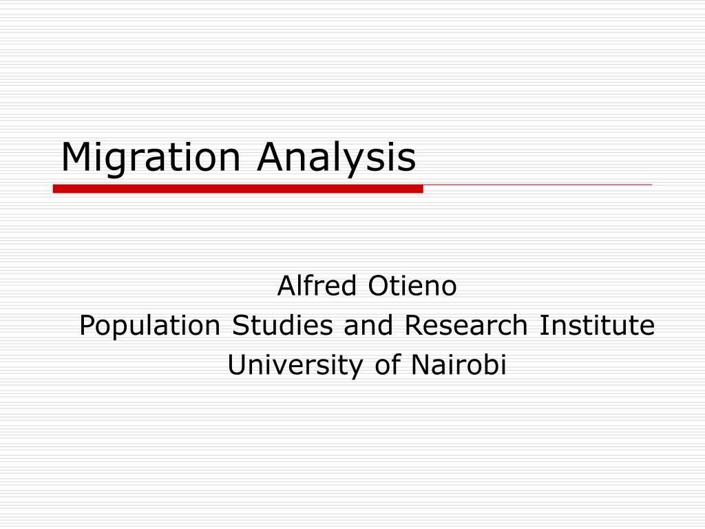 PPT - Migration Analysis PowerPoint Presentation, free download - ID ...