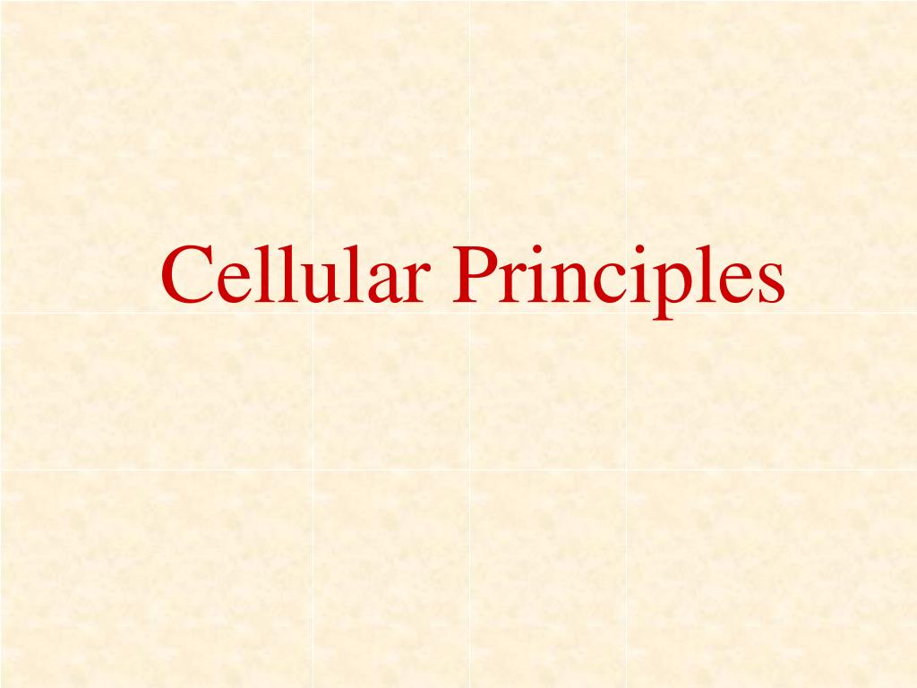 PPT - Cellular Principles PowerPoint Presentation, free download - ID ...