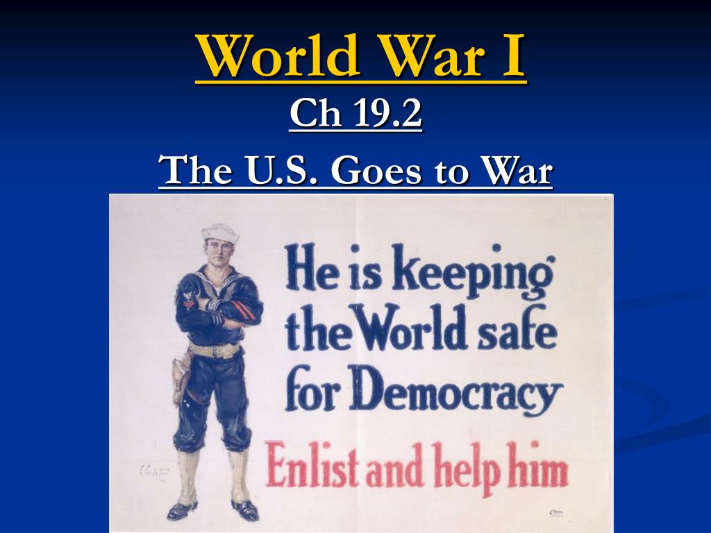 PPT - The U.S. in World War I: From Neutrality to Victory PowerPoint ...