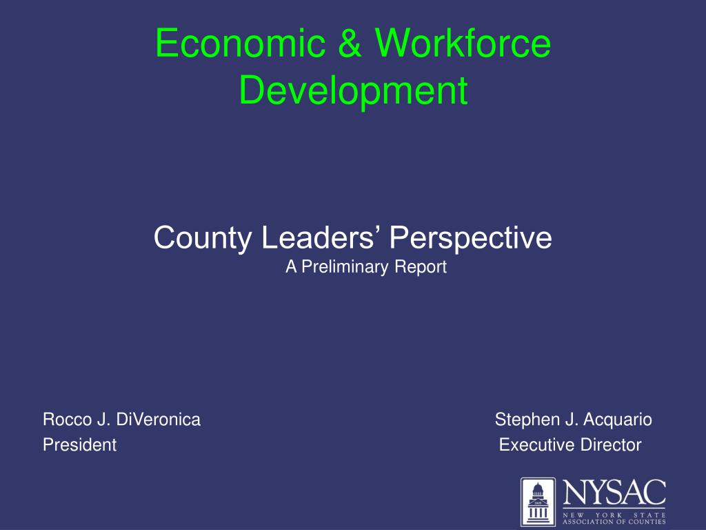 PPT - Economic & Workforce Development PowerPoint Presentation - ID:5882250