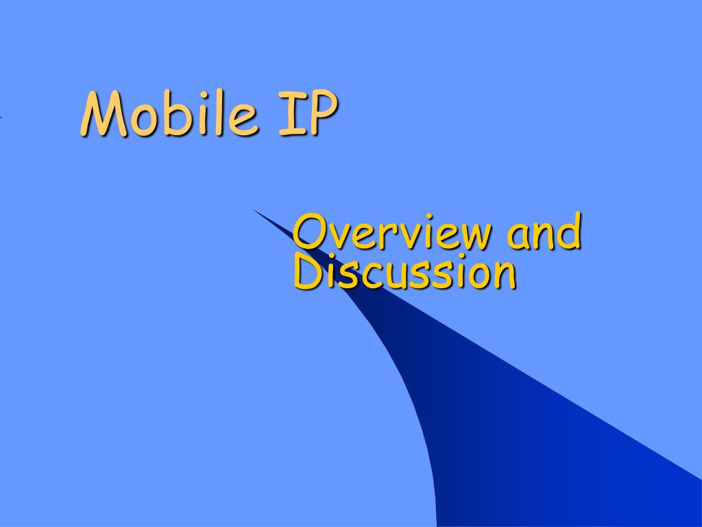 PPT - Mobile IP PowerPoint Presentation, free download - ID:5884085