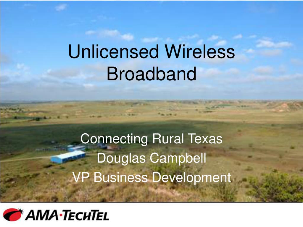 PPT - Unlicensed Wireless Broadband PowerPoint Presentation, free ...