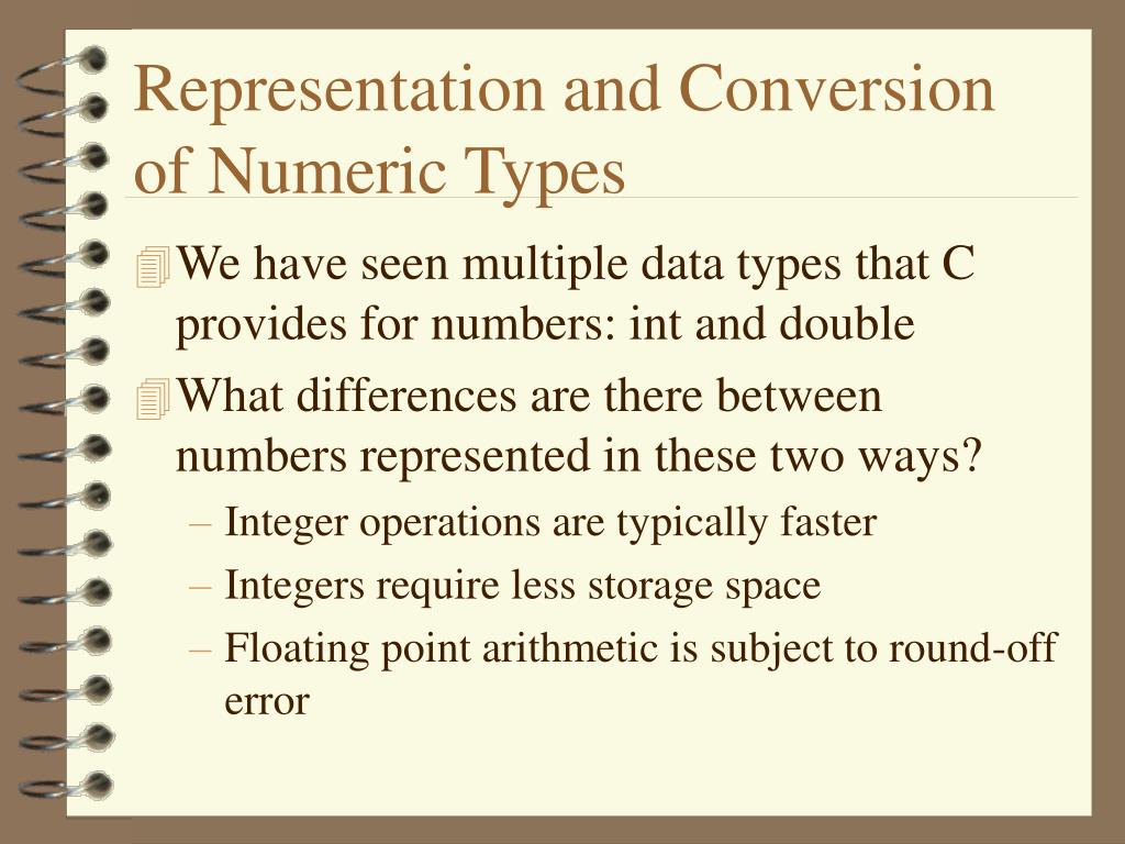 PPT - Representation and Conversion of Numeric Types PowerPoint ...