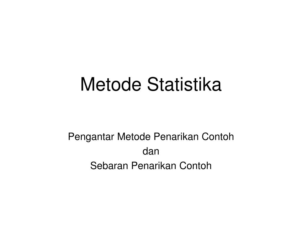 PPT - Metode Statistika PowerPoint Presentation, free download - ID:5891025