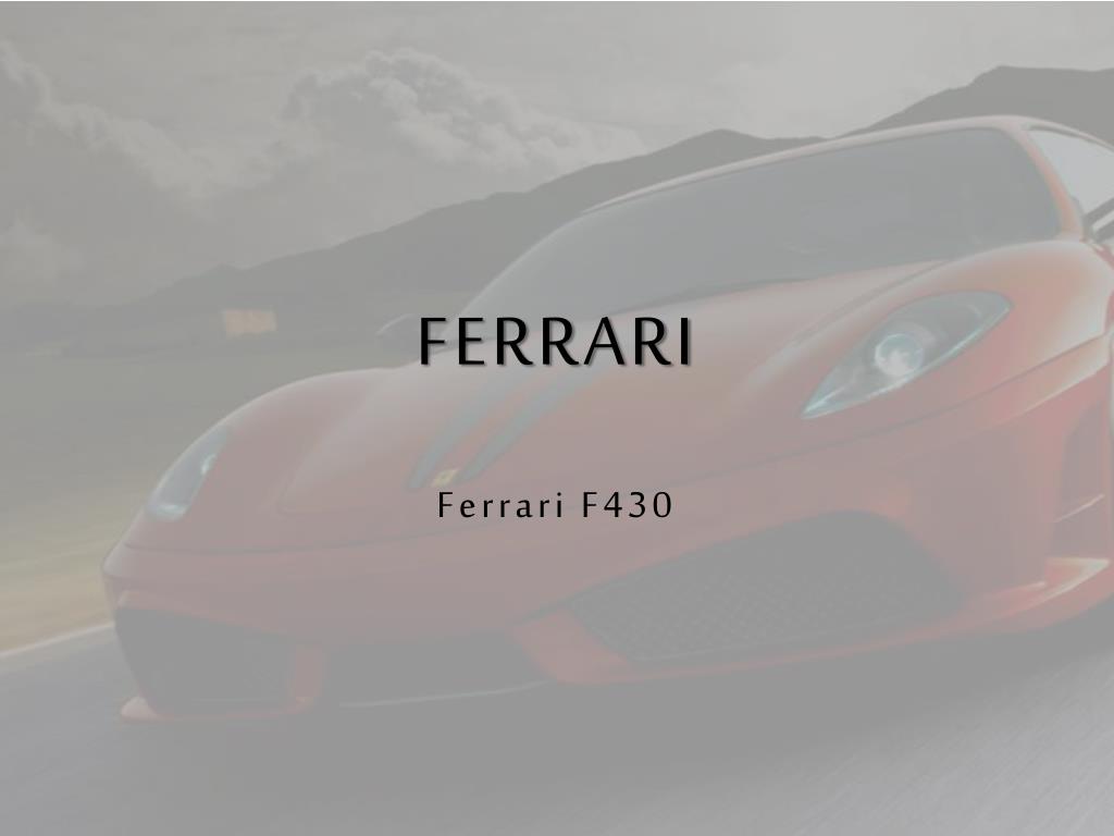 PPT - FERRARI PowerPoint Presentation, free download - ID:5891998