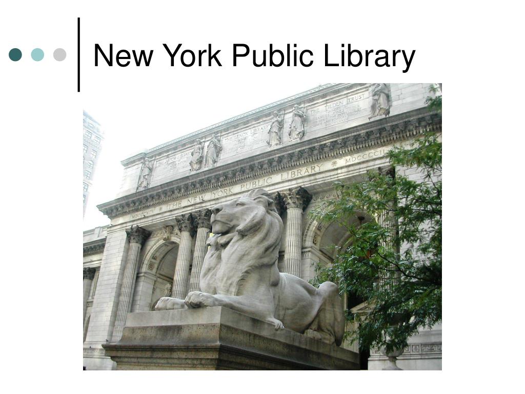 PPT - New York Public Library PowerPoint Presentation, free download ...