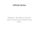 PPT - 12.5 Infinite geometric Series PowerPoint Presentation, free ...