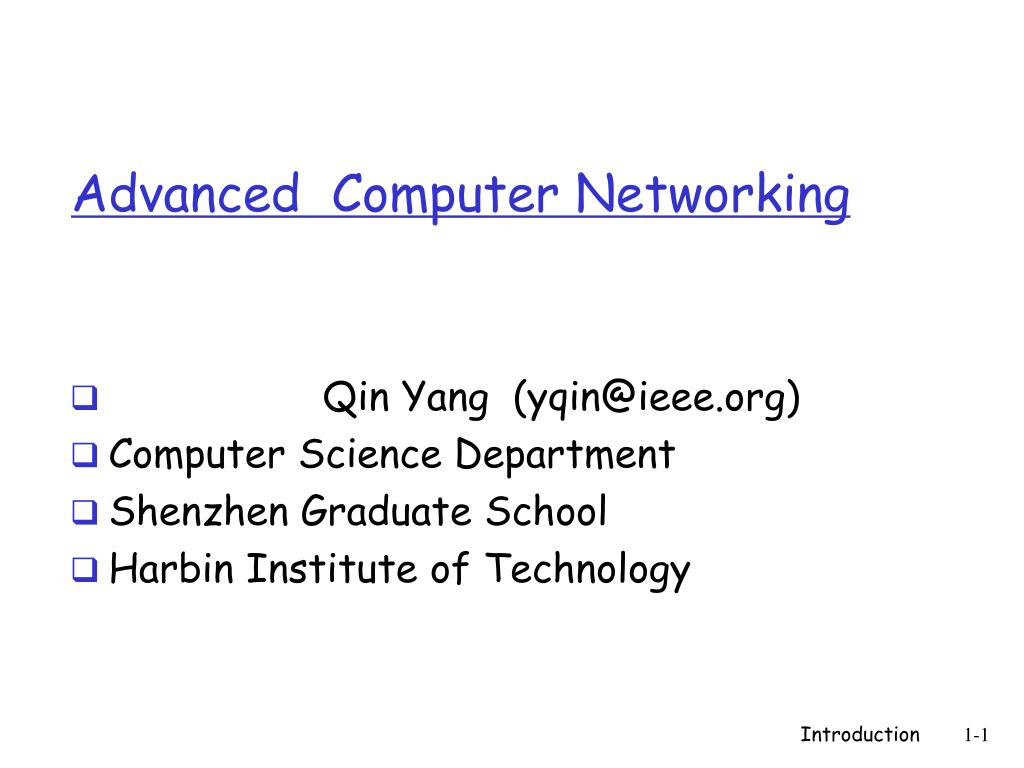 PPT - Advanced Computer Networking PowerPoint Presentation, free ...