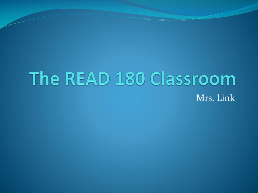 PPT - The READ 180 Classroom PowerPoint Presentation, free download ...