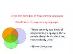 PPT - Principles of Programming Languages PowerPoint Presentation, free download - ID:1102926