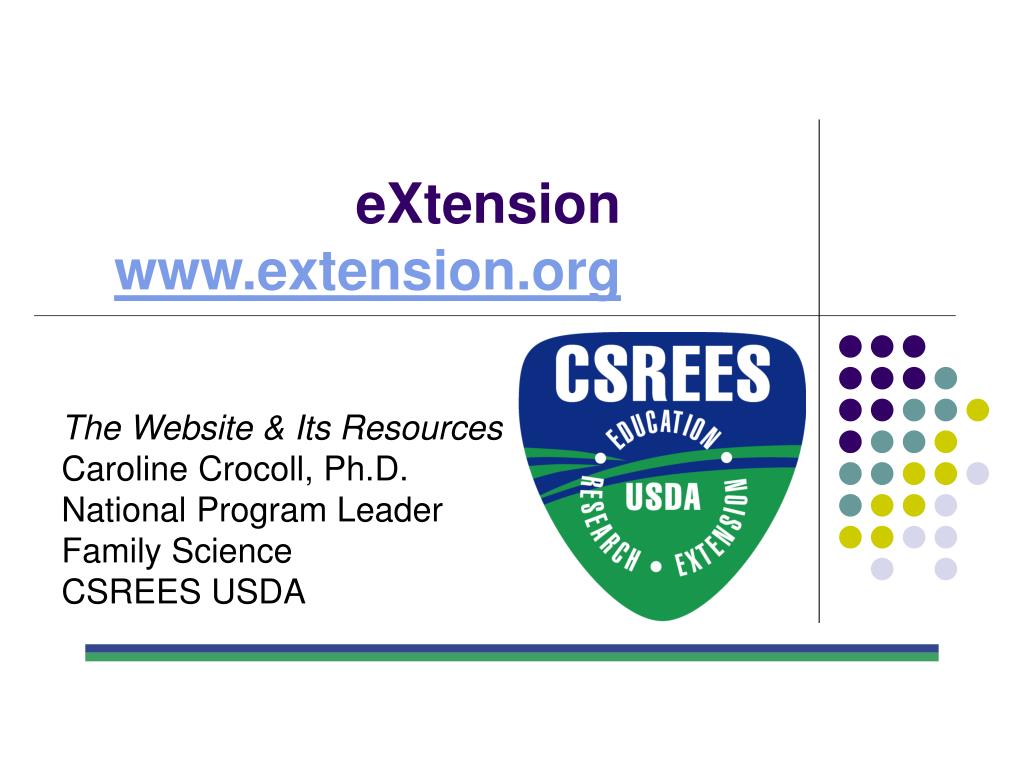 PPT - eXtension extension PowerPoint Presentation, free download - ID ...