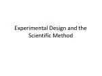 PPT - Experimental Design and Communicating Scientific Findings ...