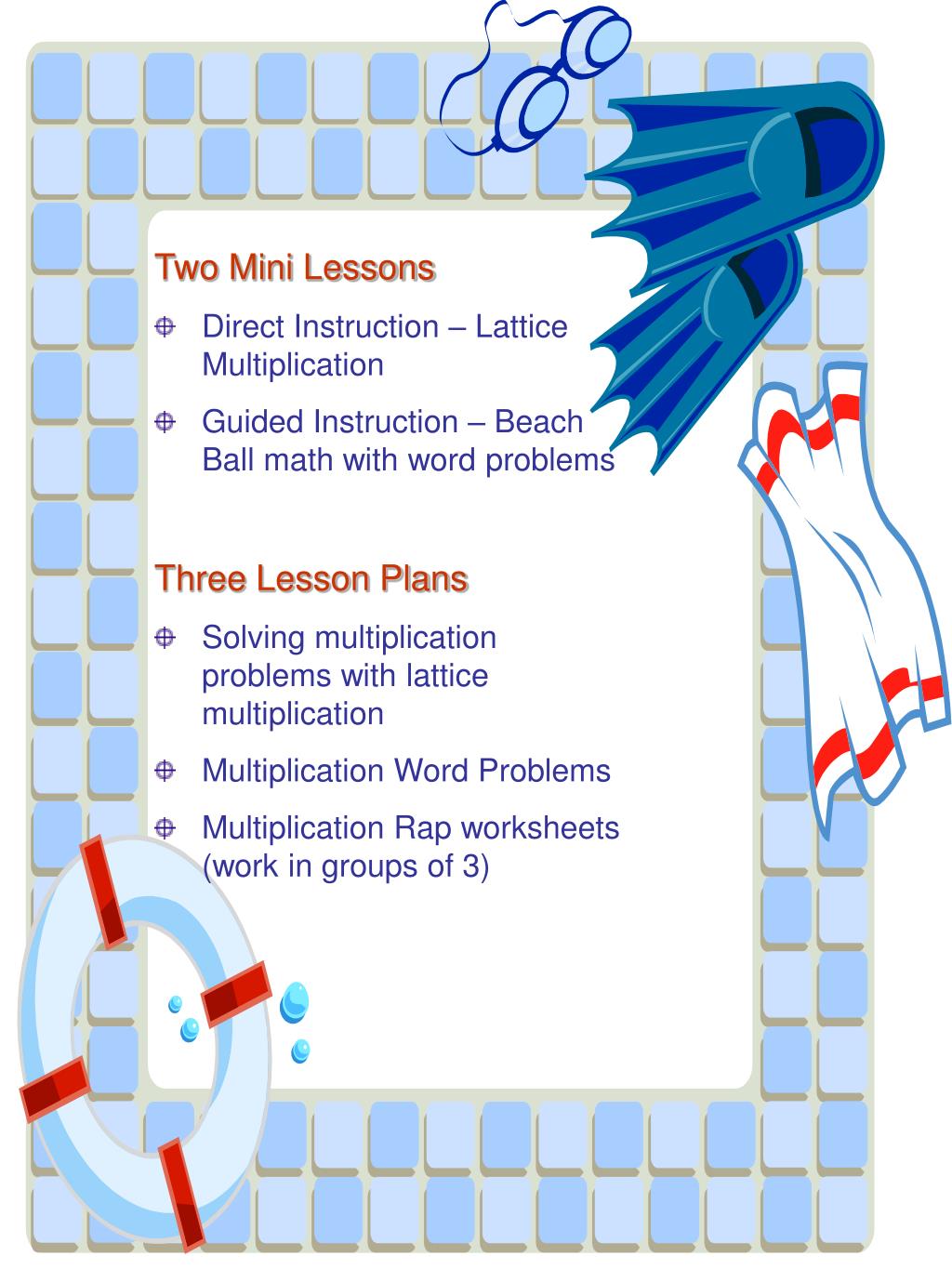 PPT - Two Mini Lessons Direct Instruction – Lattice Multiplication ...