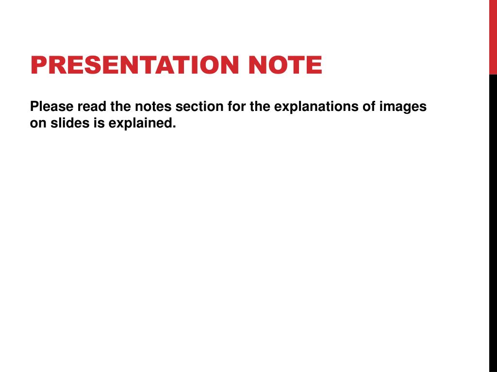 PPT - Presentation note PowerPoint Presentation, free download - ID:5901820