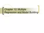PPT - Chapter 14 Multiple Regression Analysis and Model Building PowerPoint Presentation - ID:159865