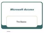 PPT - Microsoft Access PowerPoint Presentation, free download - ID:9554551