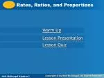 PPT - Ratios, Rates, Proportions and Percent PowerPoint Presentation ...