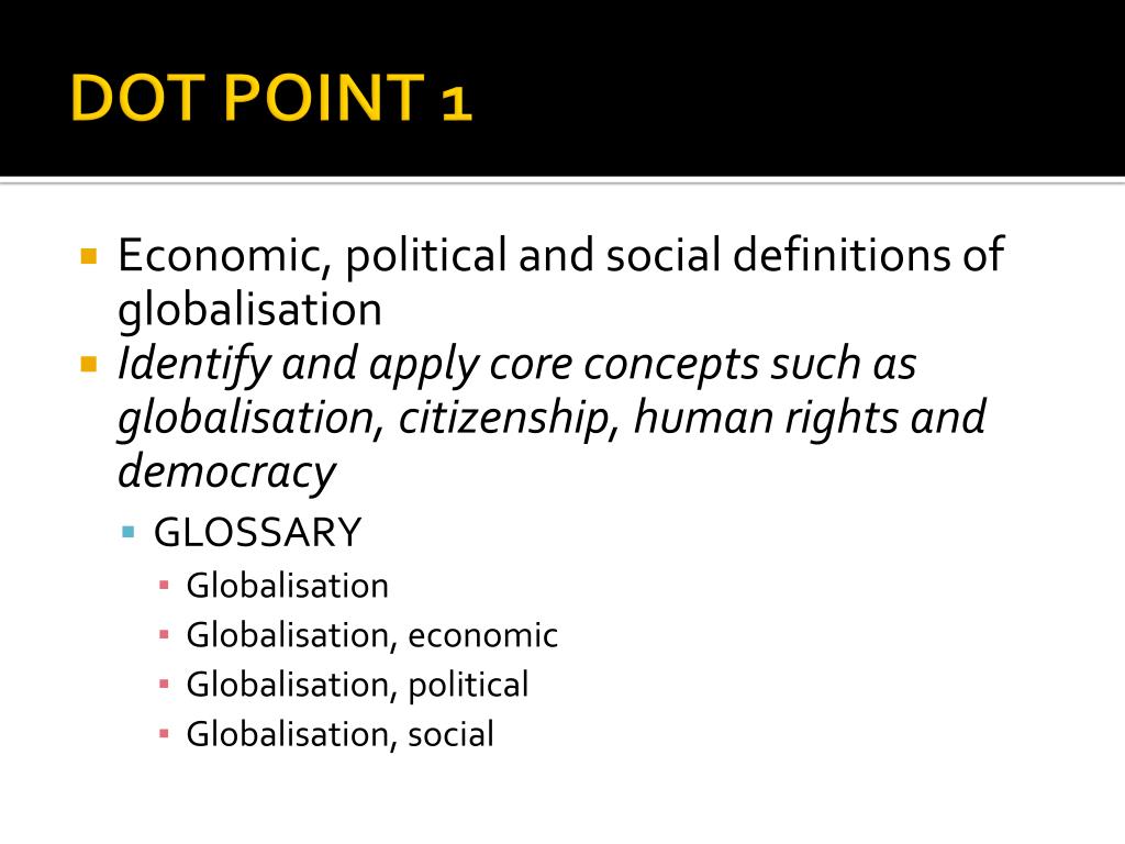 PPT - DOT POINT 1 PowerPoint Presentation, free download - ID:5911961