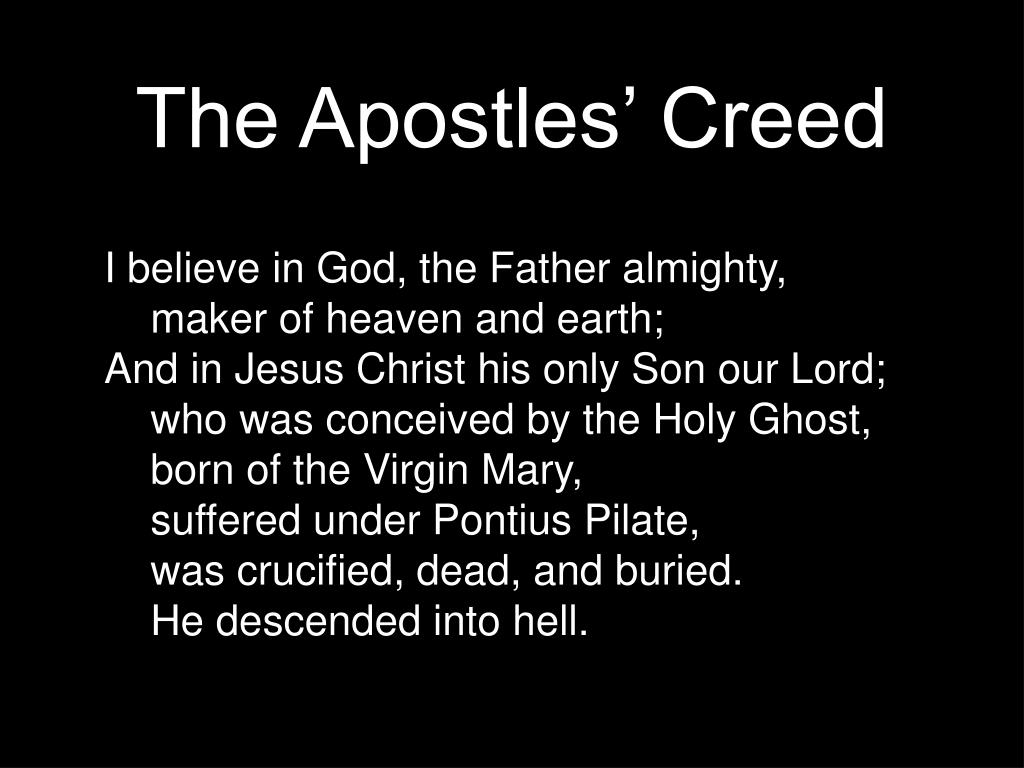 PPT - The Apostles’ Creed PowerPoint Presentation, free download - ID ...