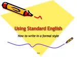 PPT - Pronouncing Standard American English PowerPoint Presentation ...