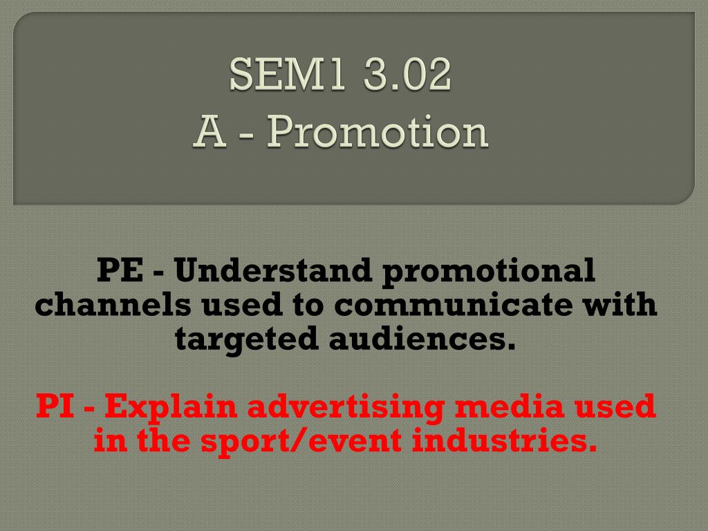 PPT - Understanding Advertising Media in Sports and Events: A ...