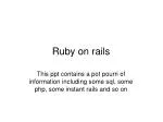 PPT - TalentsFromIndia: Why Successful Start-ups Use Ruby On Rails ...