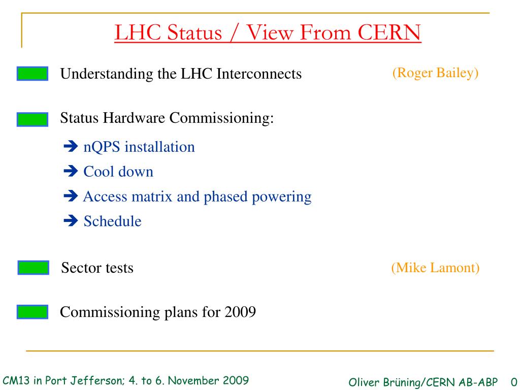 PPT - LHC Status / View From CERN PowerPoint Presentation, free ...