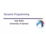 PPT - Dynamic Programming PowerPoint Presentation, free download - ID ...