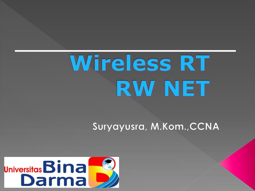 PPT - Wireless RT RW NET PowerPoint Presentation, free download - ID ...