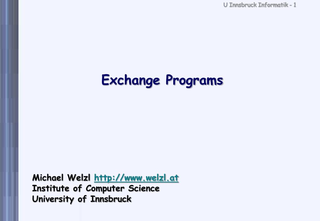 PPT - Exchange Programs PowerPoint Presentation, free download - ID:5920656