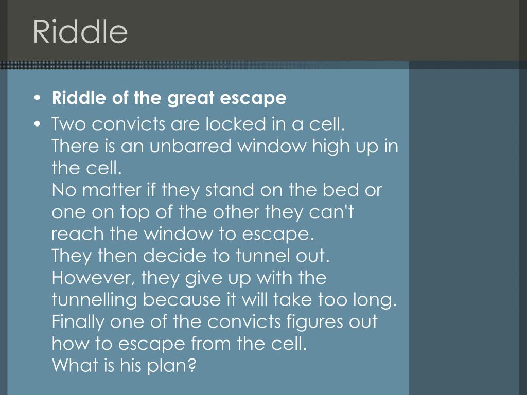 PPT - Riddle PowerPoint Presentation, free download - ID:5920827