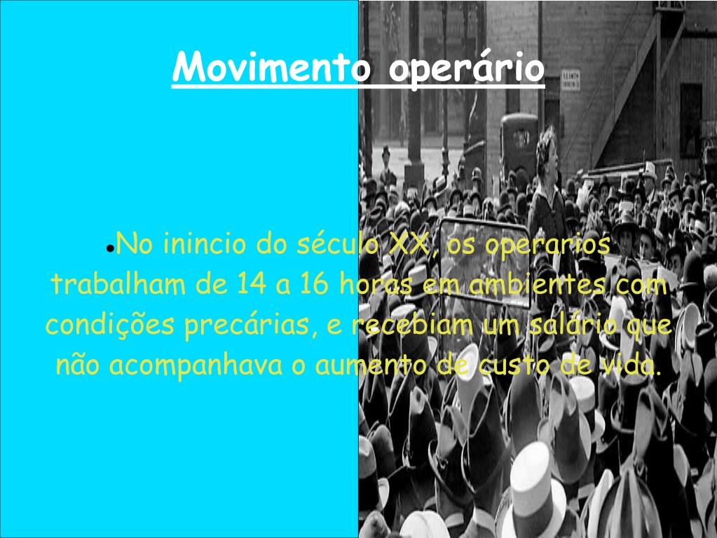 PPT - Movimento operário PowerPoint Presentation, free download - ID ...