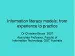 PPT - Evaluating Information Literacy Process Models PowerPoint ...