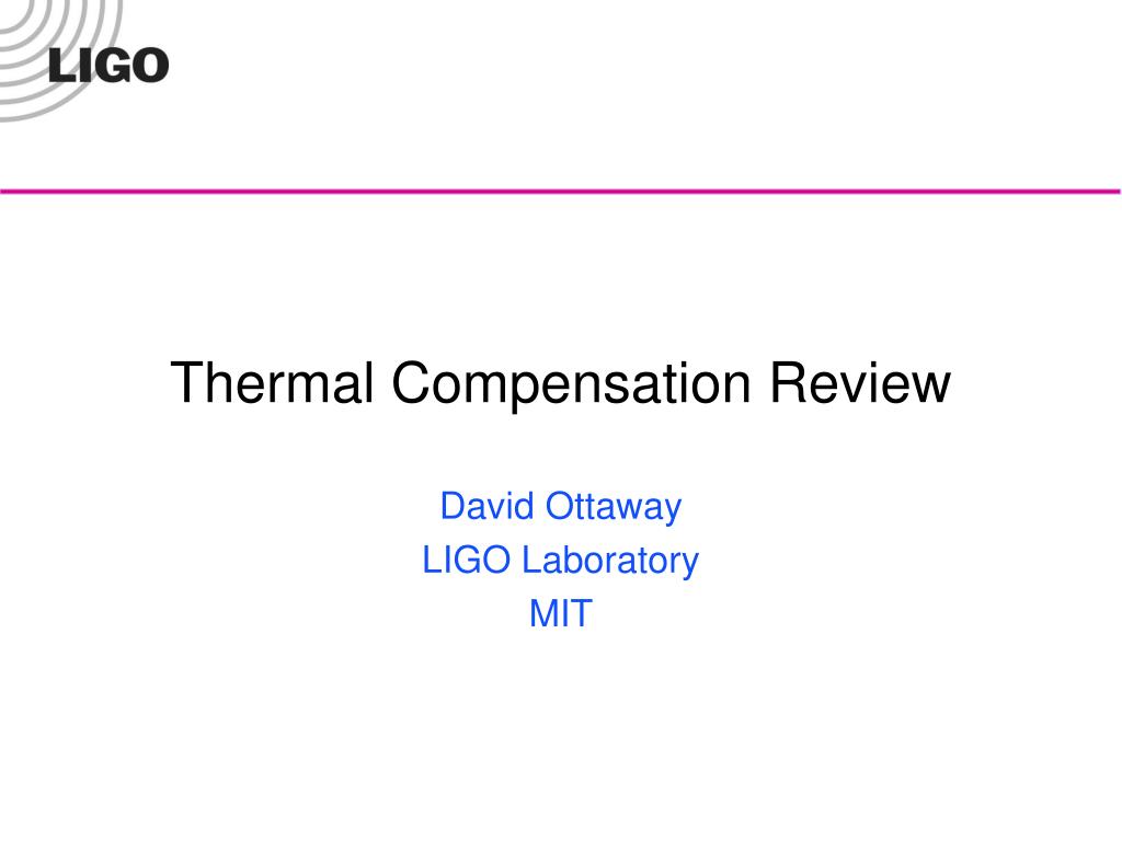 PPT - Thermal Compensation Review PowerPoint Presentation, free ...