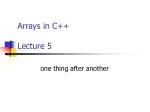 PPT - ARRAYS in C PowerPoint Presentation, free download - ID:8786575