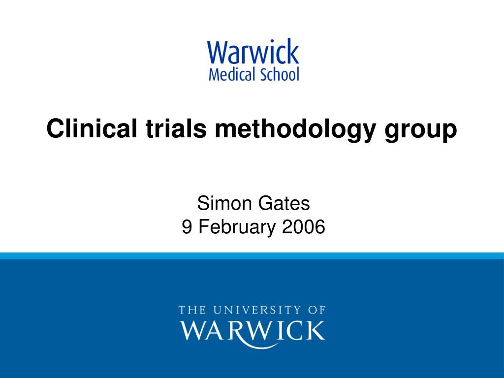 PPT - Clinical trials methodology group PowerPoint Presentation, free ...