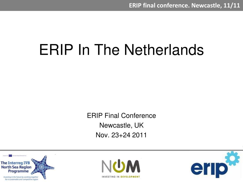 PPT - ERIP In The Netherlands PowerPoint Presentation, free download ...