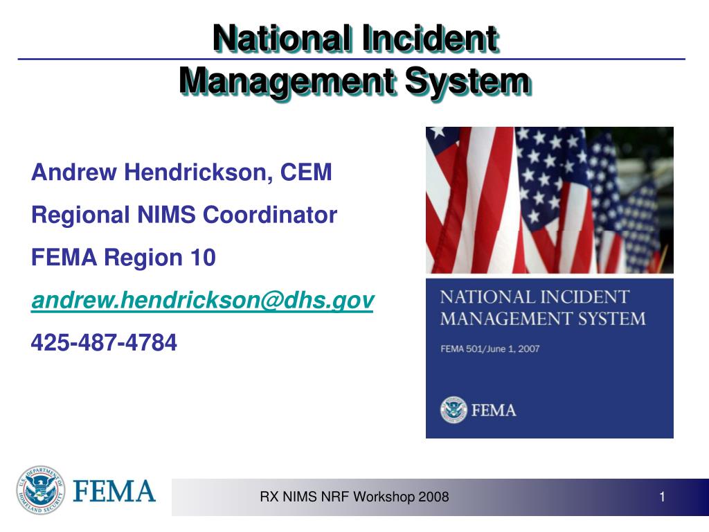 PPT - National Incident Management System PowerPoint Presentation, free ...