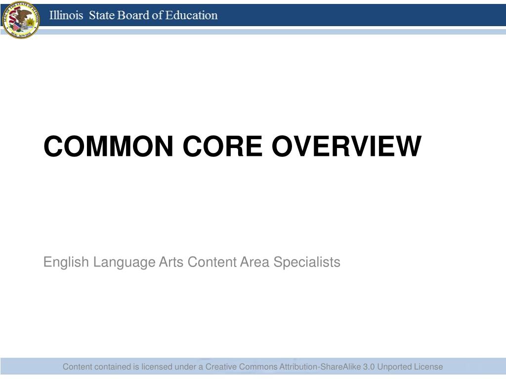 PPT - Common Core Overview PowerPoint Presentation, free download - ID ...