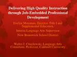 PPT - Systemic Job-embedded Professional Development PowerPoint ...